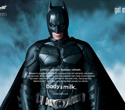 Others reload. Batman refuels. Got Milk? - Core77