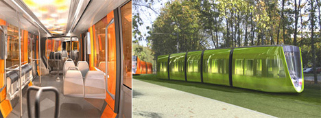 New slim 'n trim Alstom tram approved for the Cathedral at Rheims - Core77