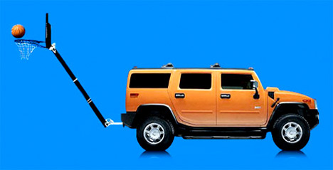 Shooting Hoops in Your Rearview Mirror - Core77